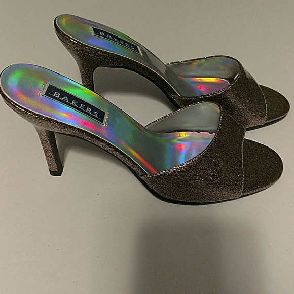 Bakers | Shoes | New Bakers Glittery Holographic Heels Sz 85 | Poshmark